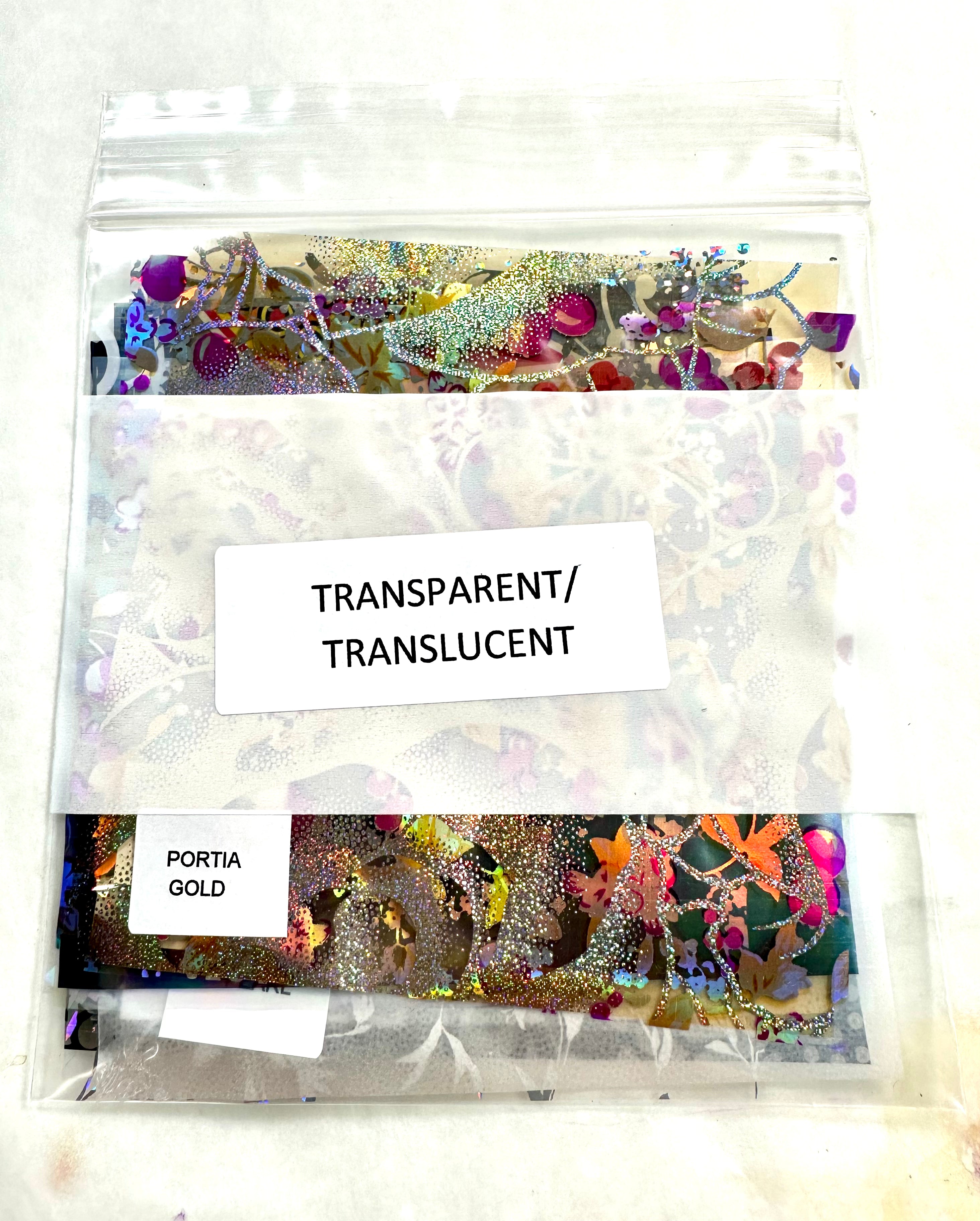 Transparent/Translucent Foil Sample Pack – PAINTED studio